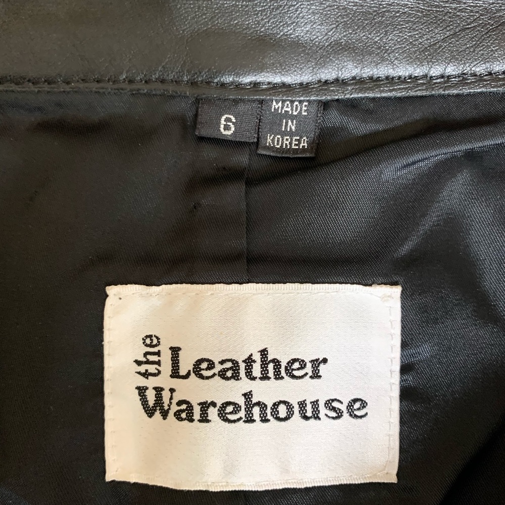 The Leather Warehouse Black Leather Mini Skirt - Gem